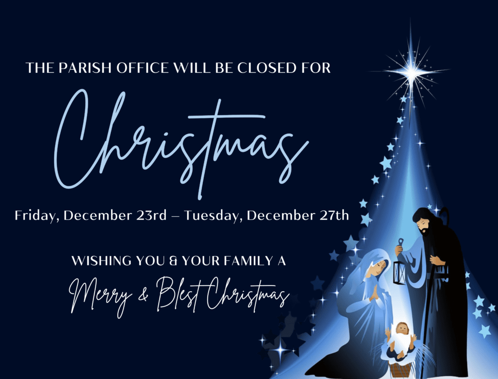 Copy of Parish Office Closed Christmas St Elizabeth Ann Seton